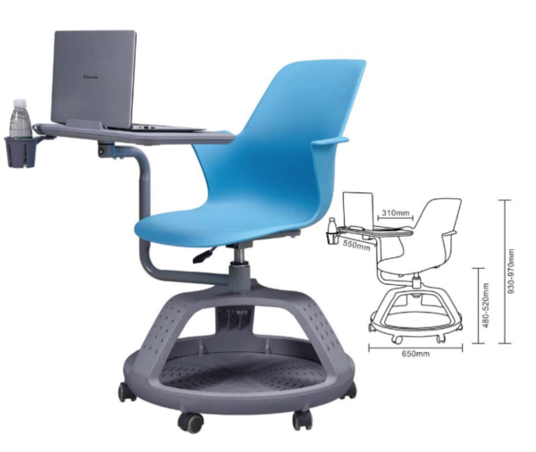 PP Swivel Training Chair, TC-07L - Eng Hin Construction